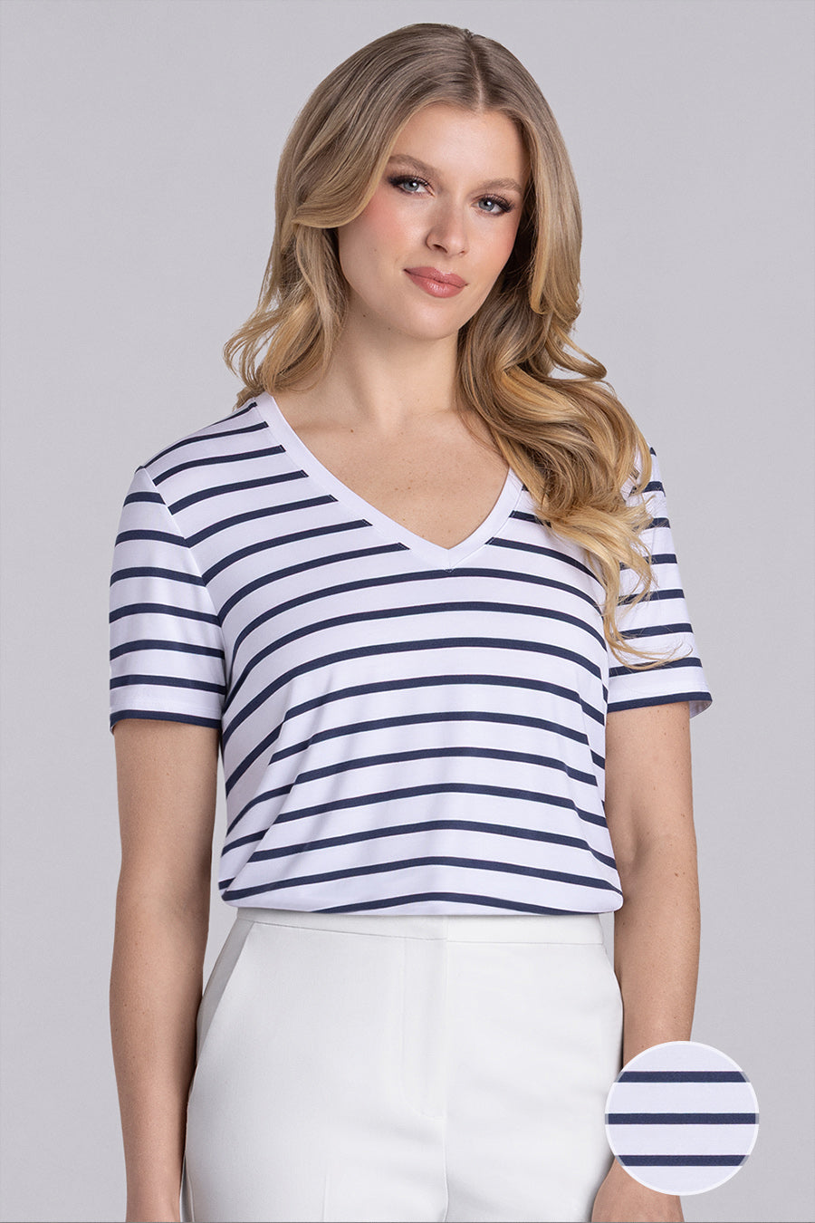 Sonata In White Navy – Buttercloth