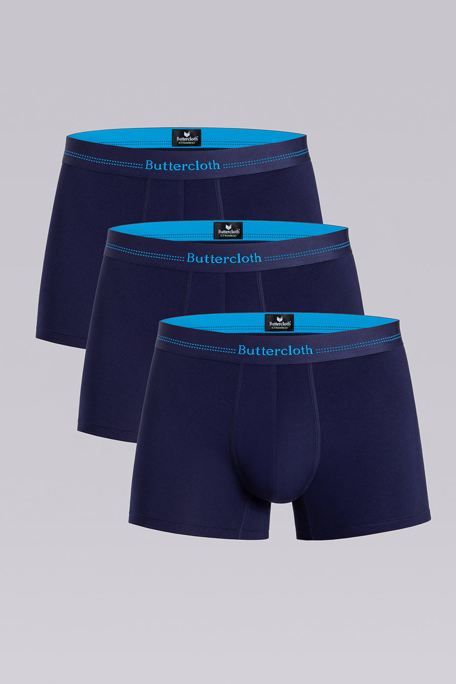 Airy In Navy Cyan 3 Pack – Buttercloth